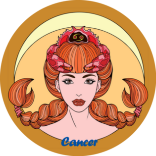 Cancer Zodiac & Astrology Stickers & Car Decals