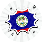 Artistic Belize Country Comic Sticker