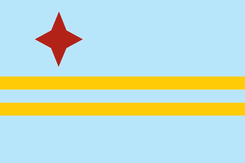 Order Your Aruba Flag Sticker Today - Free Shipping!