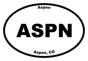 Aspen Oval Sticker