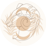 Astrological Aries Zodiac Sign Boho Style Sticker