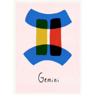 Gemini Zodiac & Astrology Stickers & Car Decals