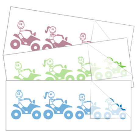 ATV Four Wheeler Family Stickers and Decals