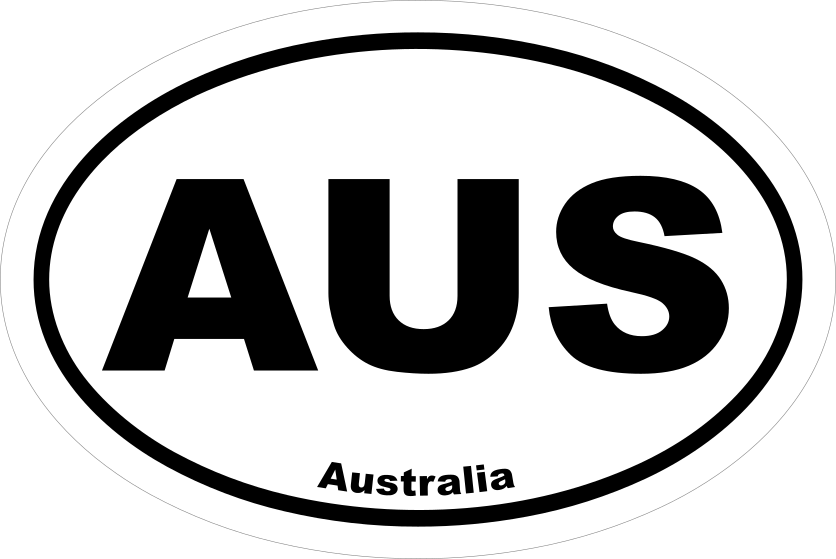 Australia Aus Oval Sticker Shipped Fast & Free!