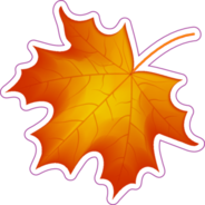 Autumn Maple Leaf Sticker