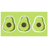 Avocado Art Sticker