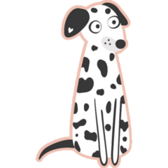 Aware Dalmatian Sticker