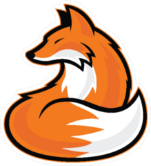 Awesome Fox Mascot Sticker