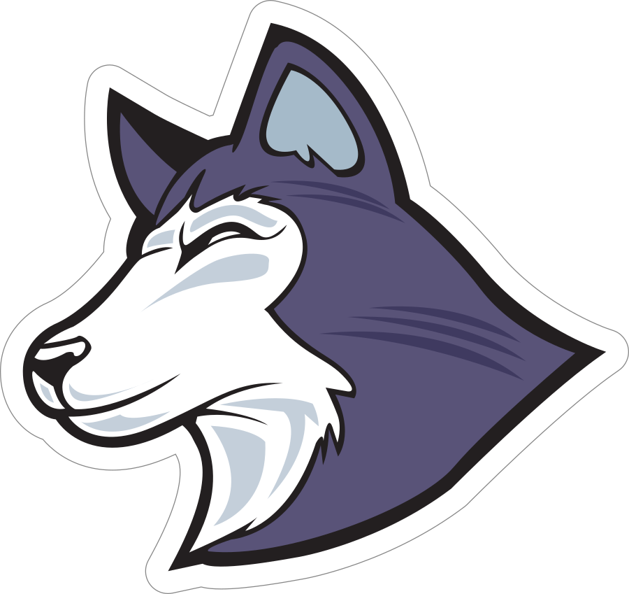 Awesome Husky Mascot Sticker