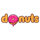 Awesome Mini Donuts Lettering Sticker