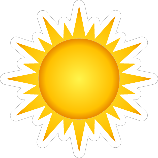 Order Your Awesome Sun Sticker Today - Free Shipping!