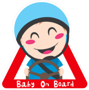 Baby on Board Stickers - Fun, Cute Car Signs - Free Shipping