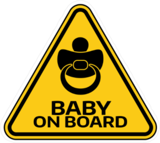 Baby on Board Stickers - Fun, Cute Car Signs - Free Shipping