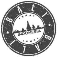 Bali Indonesia Asia Stamp Logo Sticker