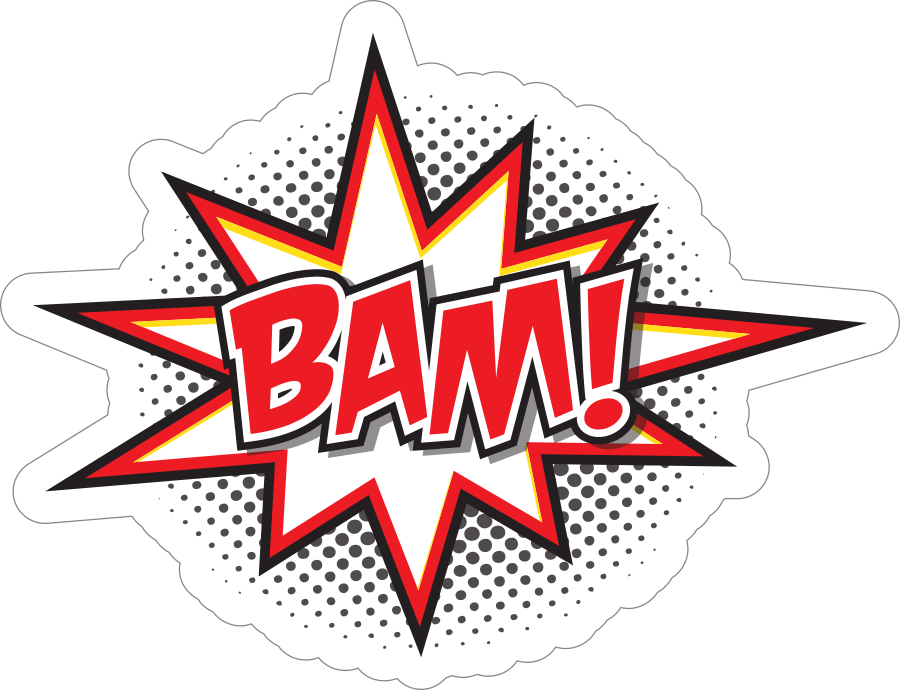 Bam Comic Sticker