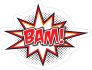 Bam Comic Sticker - Fast Shipping & No Minimums