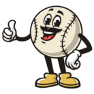 Baseball With Mustache Sticker