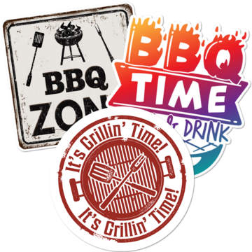 BBQ Car Stickers and Decals