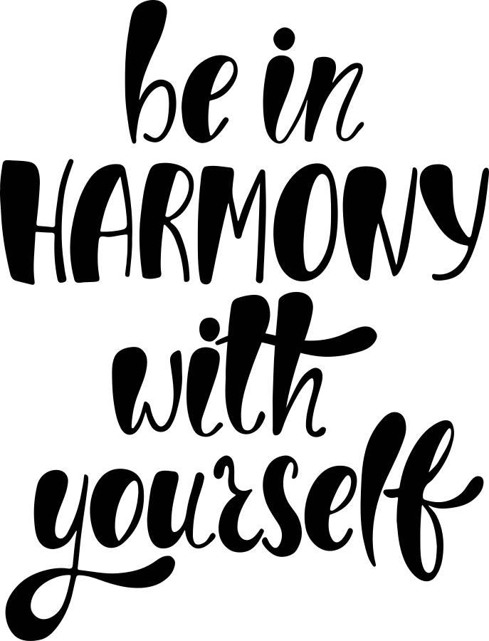 Be In Harmony with Yourself Hippie Sticker