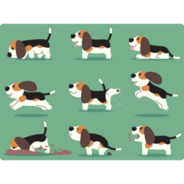 Beagle Sticker Sheet