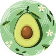 Beautiful Illustration Of Avocado Sticker