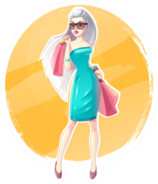 Beautiful Shopaholic Sticker