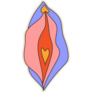 Beauty Female Reproductive System Sticker
