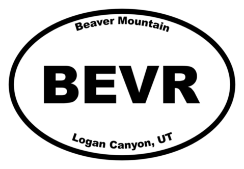 Beaver Mountain Oval Sticker