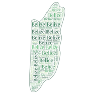 Belize In Many Languages Sticker
