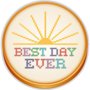 Best Day Needlepoint Sticker