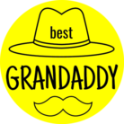 Best Granddaddy Mustache Sticker