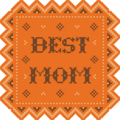 Best Mom Stitch Sticker
