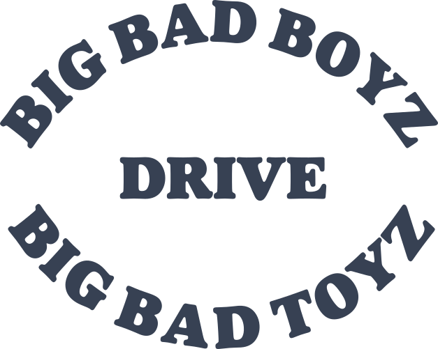 Big Bad Boyz Drive Big Bad Toyz Vinyl Lettering Sticker - 50+ Colors!