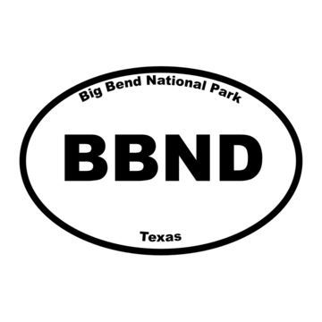 Big Bend National Park Oval Sticker