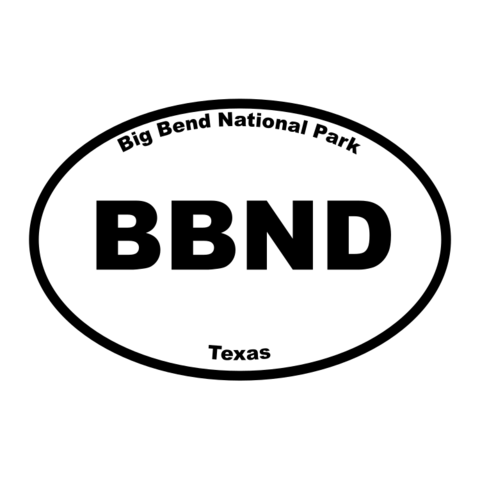 Big Bend National Park Oval Sticker