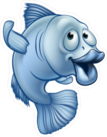 Big Lips Blue Fish Sticker