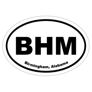 Alabama City Oval Car Stickers and Decals