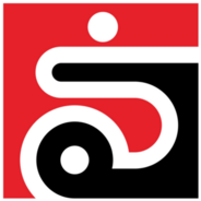 Black And Red Disability Icon Sticker