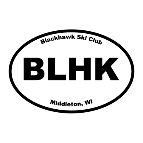 Blackhawk Ski Club Oval Sticker