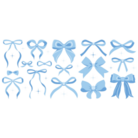 Blue Bow Sticker Sheet