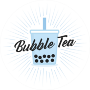 Blue Bubble Tea Tapioca Boba Sticker