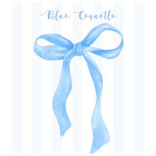 Blue Coquette Sticker