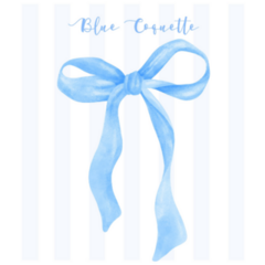 Blue Coquette Sticker