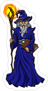 Wizard Car Stickers & Decals – High Quality, Waterproof Stickers