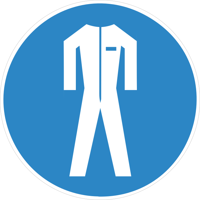 Body Protection Sign Sticker