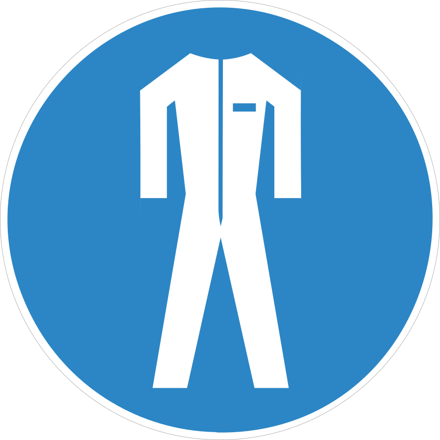 Body Protection Sign Sticker