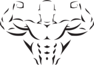 Bodybuilder Flexing Sticker