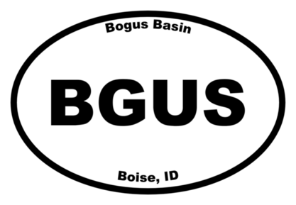 Bogus Basin Oval Sticker