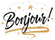 Bonjour Star Sticker