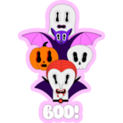 Boo! Vampire Sticker